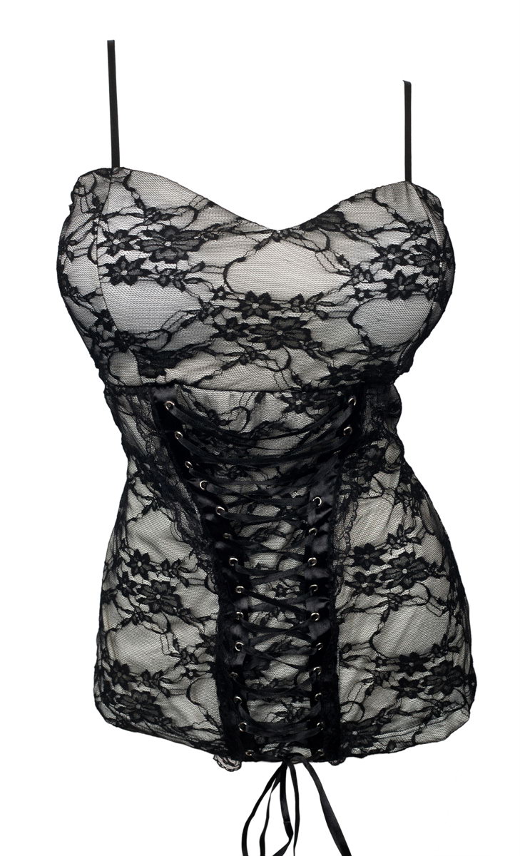 Sexy Plus Size Floral Lace Corset Top White Evogues Apparel